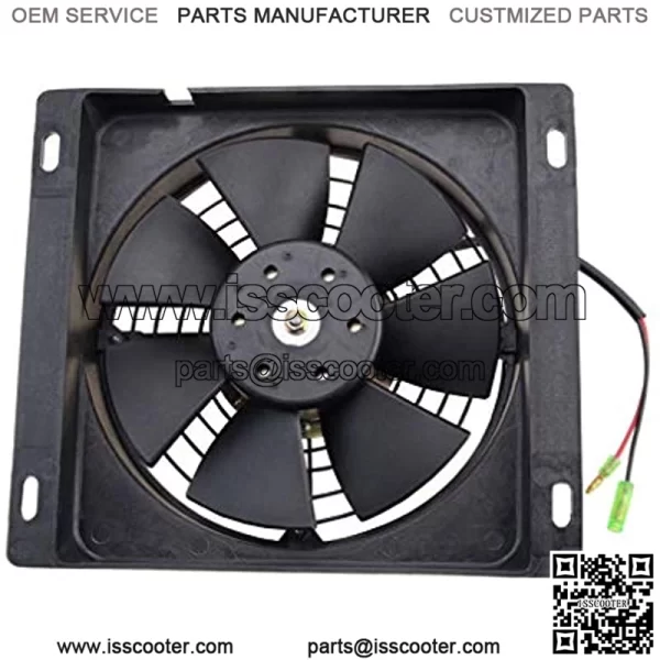 Square Radiator Cooling Fan for 250cc Warter Cooled Engine ATV Quad Go ...